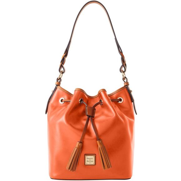 Dooney & Bourke | Bags | Dooney Bourke Wexford Leather Tasha Drawstring ...